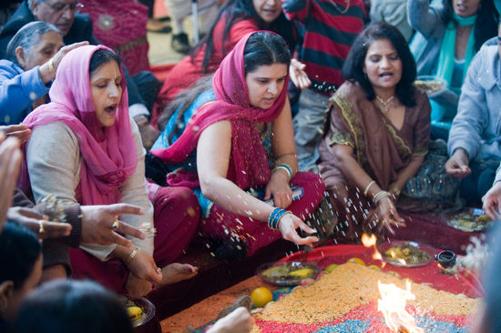 Seed Being Thrown Over Fire During Editorial Stock Photo - Stock Image ...