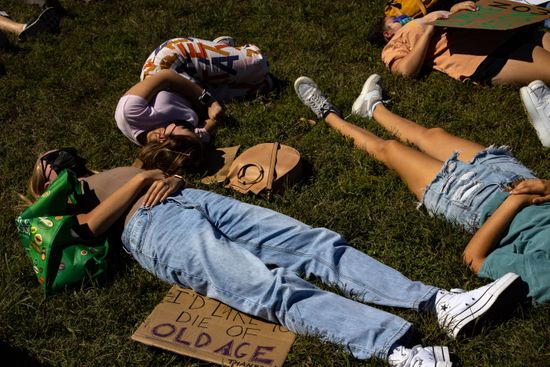 Around 100 Youth Demonstrators Perform Diein Editorial Stock Photo ...