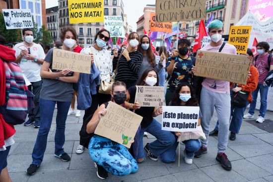 Students Gather Banners On Gran During Editorial Stock Photo - Stock ...