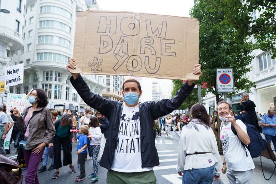 Students Gather Banners On Gran During Editorial Stock Photo - Stock ...