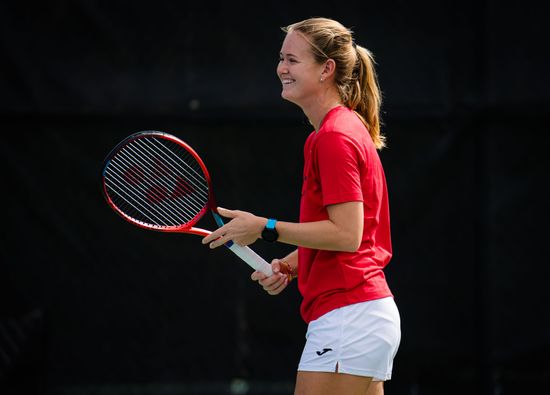 Marie Bouzkova Czech Republic During Practice Editorial Stock Photo ...