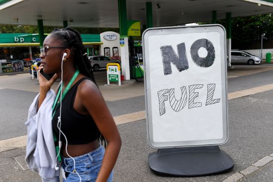 No Fuel Sign Petrol Station Harrow Editorial Stock Photo - Stock Image ...