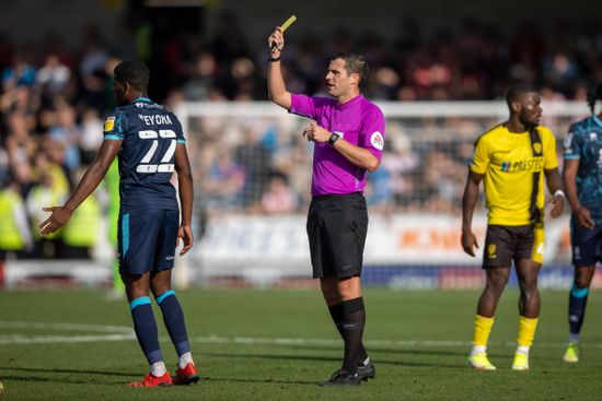 Referee Tiago Craig Hicks Shows Lincoln Editorial Stock Photo - Stock ...