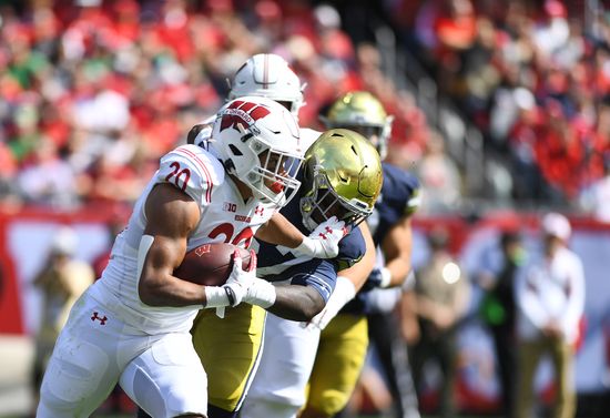 Wisconsin Badgers Running Back Isaac Guerendo Editorial Stock Photo ...