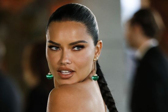 Brazilian Top Model Adriana Lima Poses Editorial Stock Photo - Stock ...