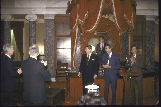President Ronald W Reagan Senate Minority Editorial Stock Photo - Stock ...