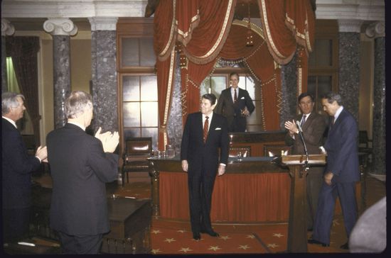President Ronald W Reagan Senate Minority Editorial Stock Photo - Stock ...