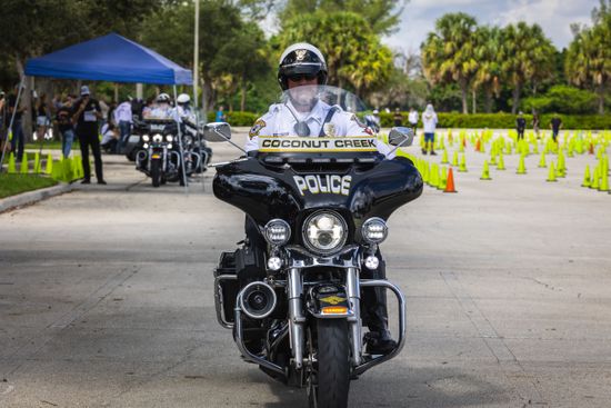 Coconut Creek Police Motorcycle Unit Showing Editorial Stock Photo ...