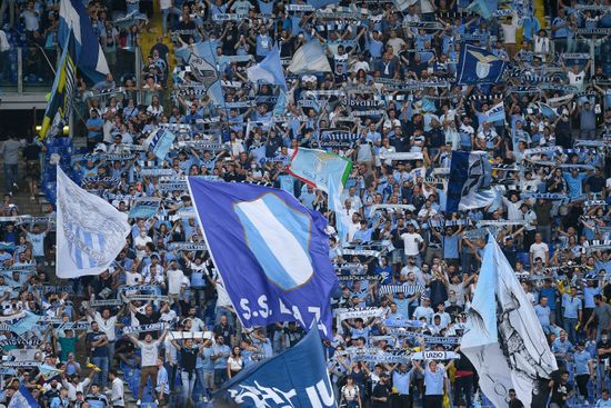 Supporters Ss Lazio On Stands During Editorial Stock Photo - Stock ...