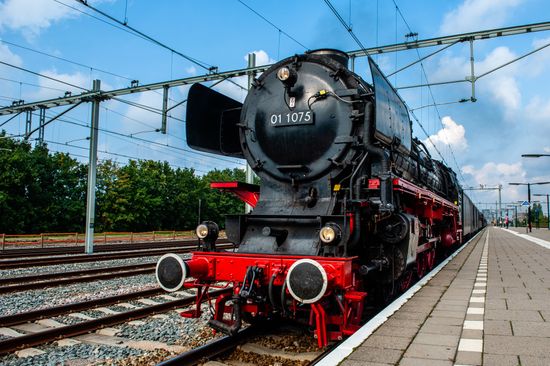 View German 40s Steam Train Arriving Editorial Stock Photo - Stock ...