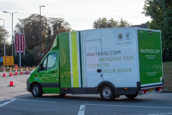 Waitrose Delivery Van Having Use A4 Editorial Stock Photo - Stock Image ...