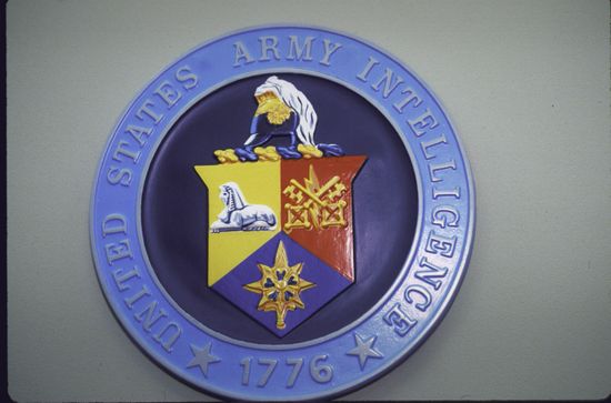 United States Army Intelligence Seal Hanging Editorial Stock Photo ...