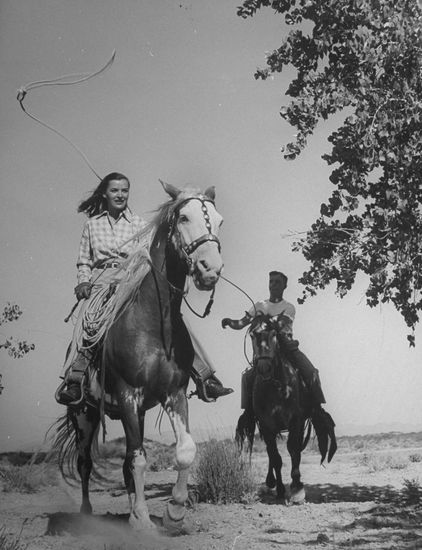 Major Kenneth Trout Lassoing His Wife Editorial Stock Photo - Stock ...
