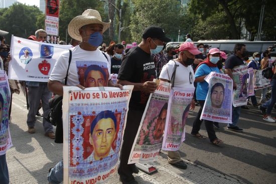 Persons Join Demonstration Reforma Avenue Support Editorial Stock Photo ...