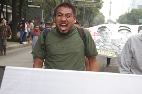 Persons Join Demonstration Reforma Avenue Support Editorial Stock Photo ...