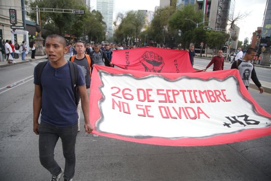 Persons Join Demonstration Reforma Avenue Support Editorial Stock Photo ...
