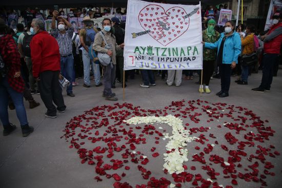Persons Join Demonstration Reforma Avenue Support Editorial Stock Photo ...