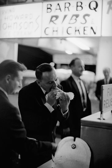 Entertainer Frank Sinatra Eating Hot Dog Editorial Stock Photo - Stock ...