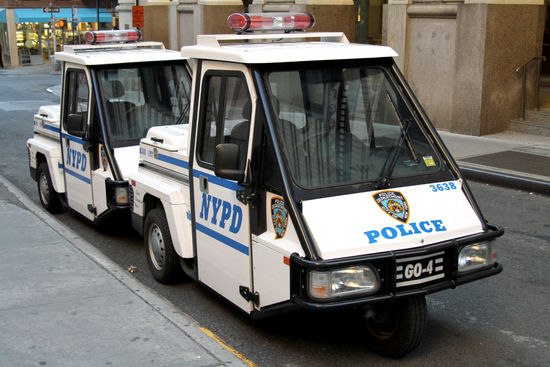 Nypd Three Wheeler Police Cars Used Editorial Stock Photo - Stock Image ...