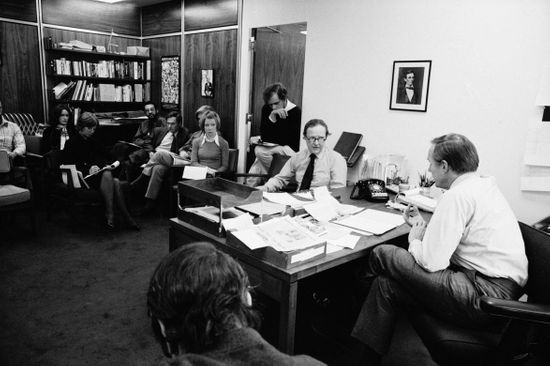 1st People Magazine Staff Meeting Office Editorial Stock Photo - Stock ...
