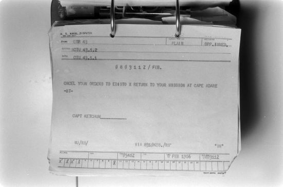Closeup Typewritten Document During Operation Deep Editorial Stock ...