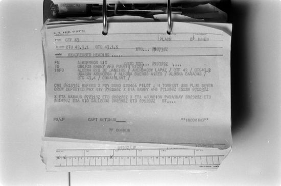 Closeup Typewritten Document During Operation Deep Editorial Stock ...