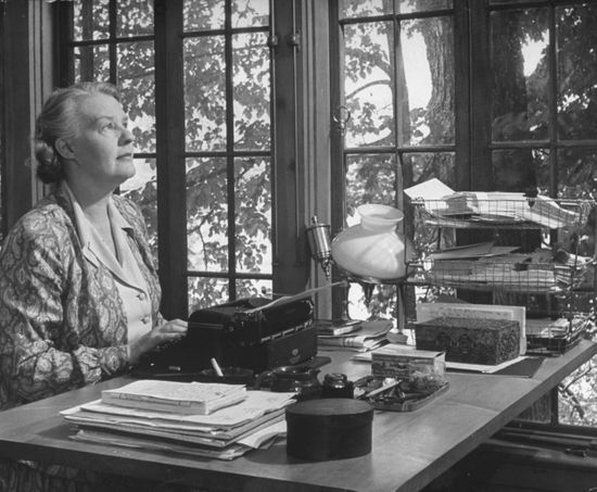 Journalist Dorothy Thompson Working Her Study Editorial Stock Photo ...