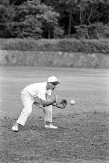 Man Catching Ball During United States Editorial Stock Photo - Stock ...