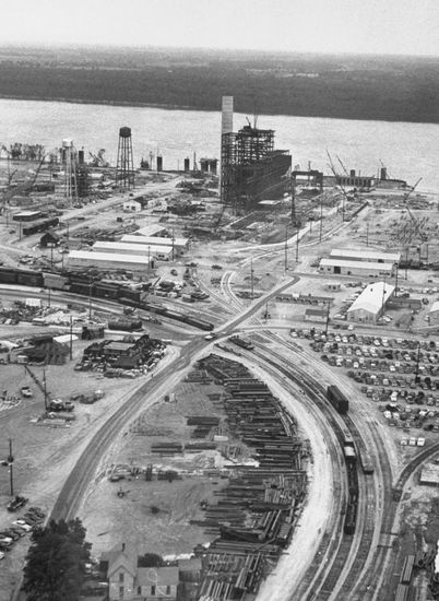 Aerial View Joppa Steam Plant Just Editorial Stock Photo - Stock Image ...