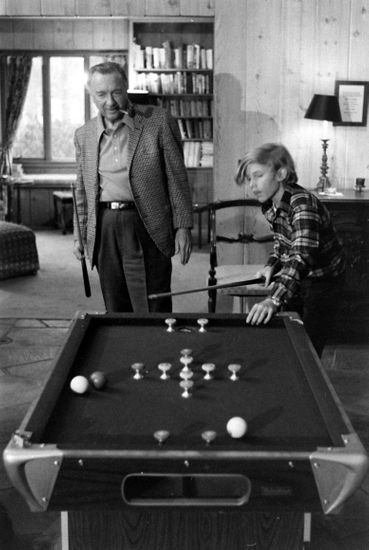 Newscaster Walter Cronkite Playing Pool Child Editorial Stock Photo ...
