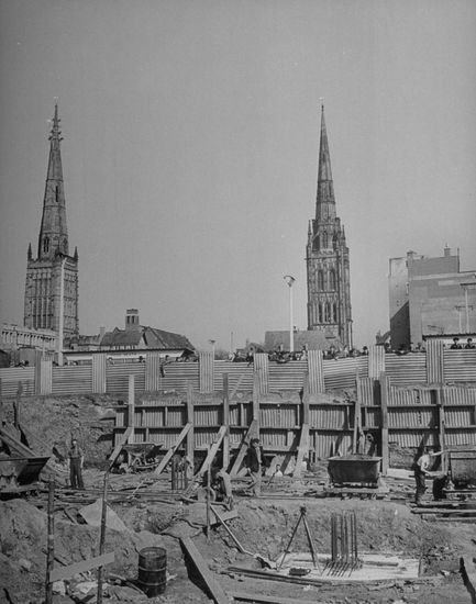 Spires Holy Trinity Coventry Cathedral Rise Editorial Stock Photo ...