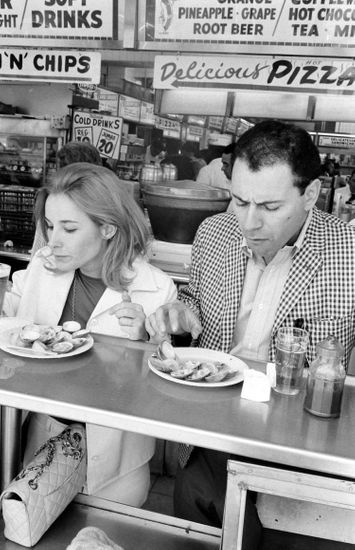 Actor Alan Arkin Eating Shells Woman Editorial Stock Photo - Stock ...