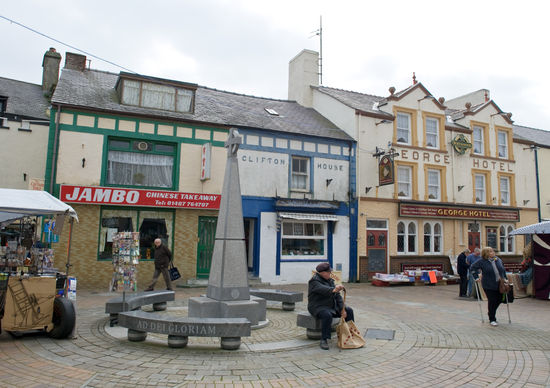 Town Square Holyhead Anglesey Wales Britain Editorial Stock Photo ...