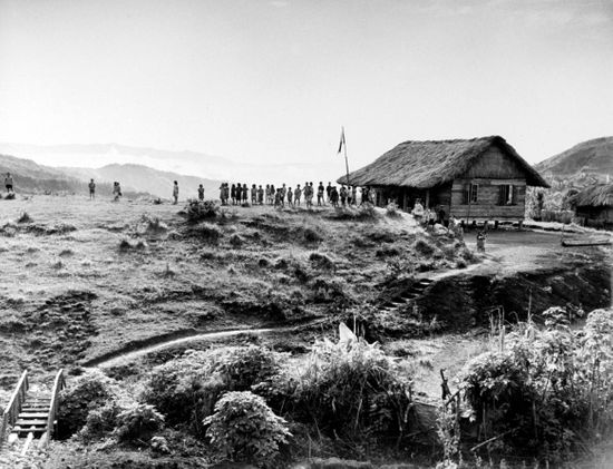 Students Attending School Hut On Mountain Editorial Stock Photo - Stock ...