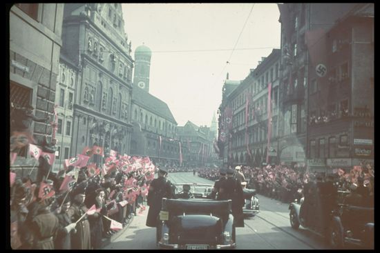 Hitlers Triumphal Tour Through Munich After Editorial Stock Photo ...