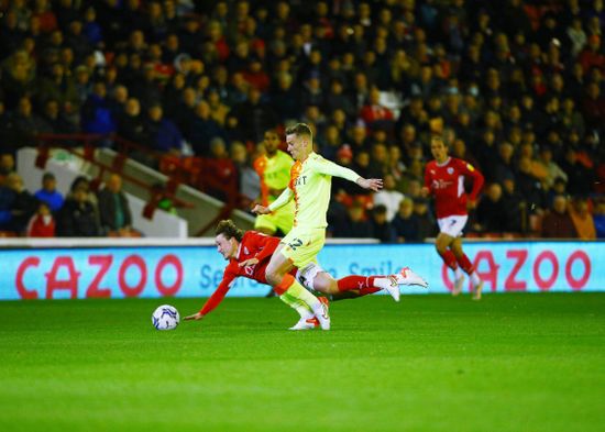 Callum Styles Barnsley Ryan Yates Nottingham Editorial Stock Photo ...