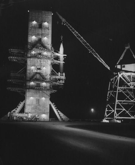 Night Shot Missile Testing Tower Locking Editorial Stock Photo - Stock ...