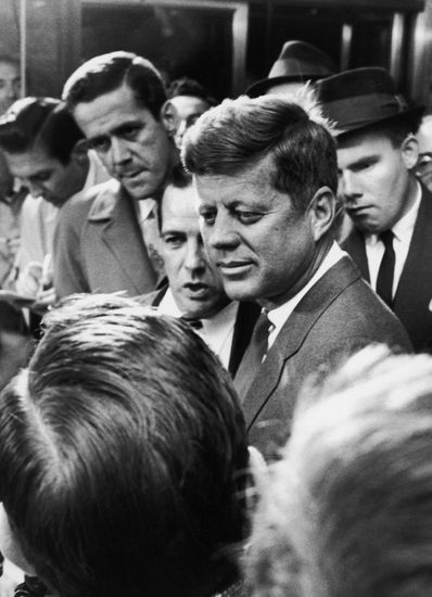 Presidentelect John F Kennedy W Reporters Editorial Stock Photo - Stock ...