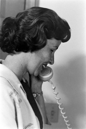 Missus Louise Shepard Talking On Telephone Editorial Stock Photo ...