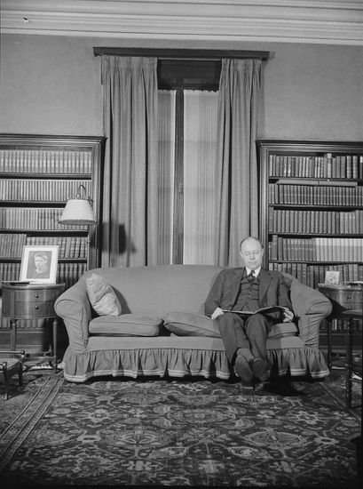 Robert Alphonso Taft Sitting On Couch Editorial Stock Photo - Stock ...