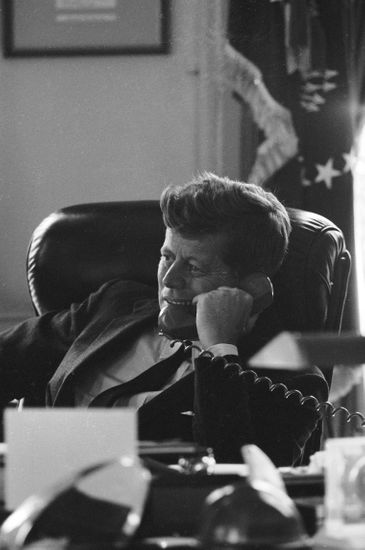 President John F Kennedy On Telephone Editorial Stock Photo - Stock ...