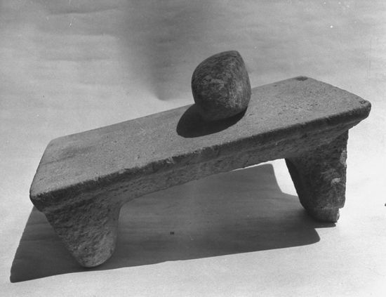 Ancient Mayan Metate Grinding Stone Editorial Stock Photo - Stock Image ...