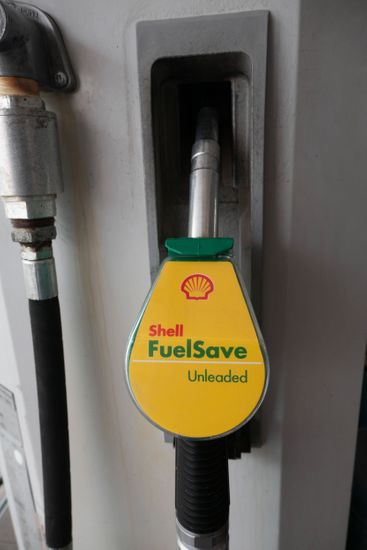 Filling Nozzles Pumps Shell Gas Station Editorial Stock Photo - Stock ...