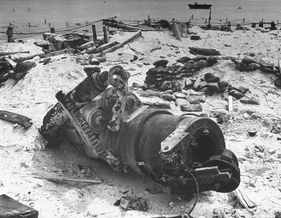 Wrecked Equipment Laying On Batted Sandy Editorial Stock Photo - Stock ...