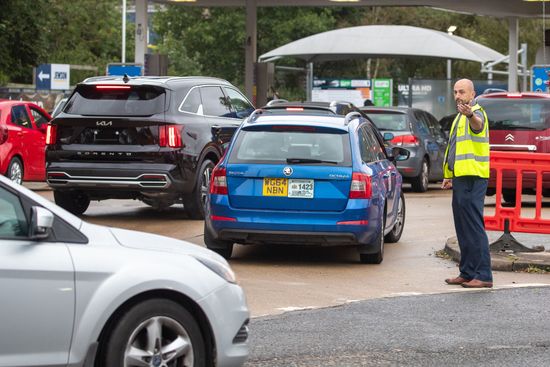 Tesco Staff Directing Queues On Monday Editorial Stock Photo - Stock ...