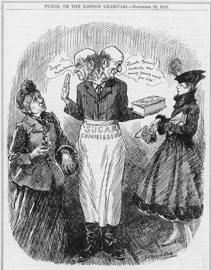 Punch Cartoon Depicting Sugar Rationing Great Editorial Stock Photo ...