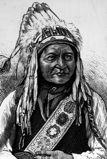 Etched Portrait Sioux Leader Sitting Bull Editorial Stock Photo - Stock ...