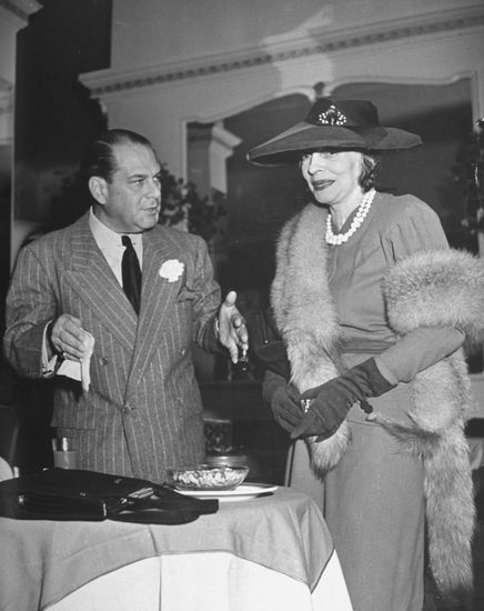 Columnist Cholly Knickerbocker Talking Mrs Jerome Editorial Stock Photo ...
