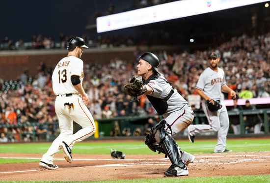 Arizona Diamondbacks Catcher Carson Kelly 18 Editorial Stock Photo ...