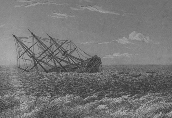 Illus Hms Pandora Sinking After Striking Editorial Stock Photo - Stock ...